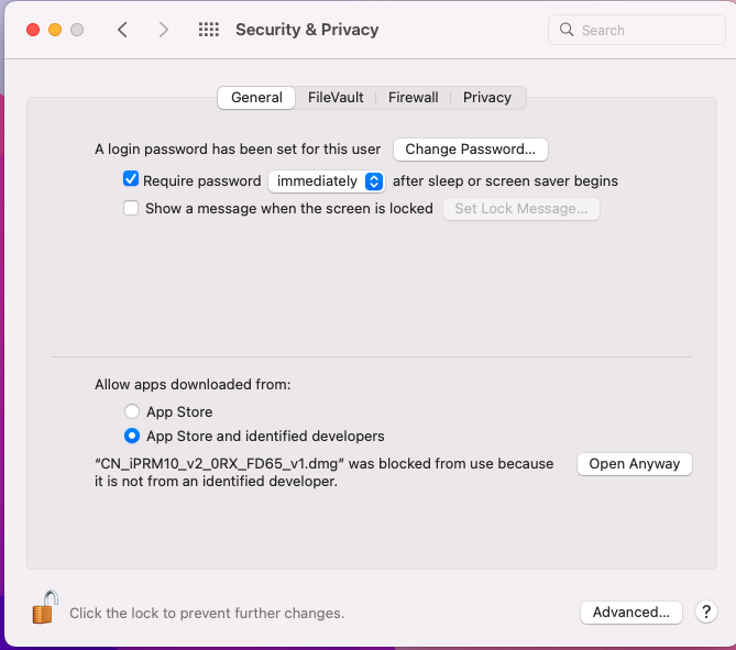 Why do I get a message that Fiery Driver cannot be installed on my Mac OS 12.4