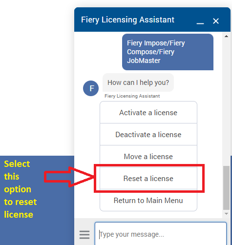 How to reset a License Activation Code