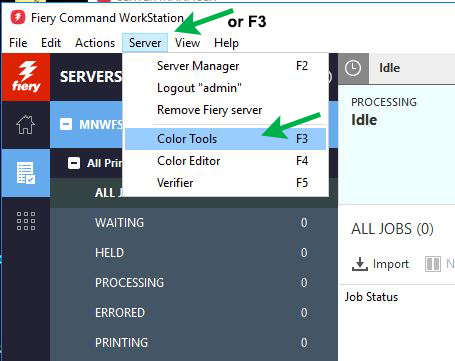 Why does Fiery Color Profiler Suite launch in DEMO mode in Fiery XF?