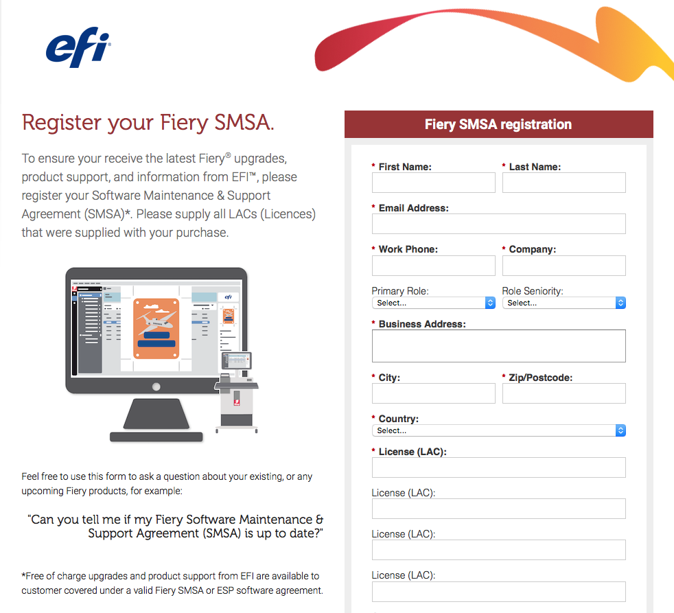 How to receive the latest Fiery® upgrades, product support, and ...