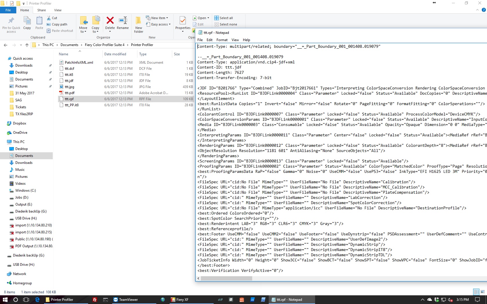 Fiery XF Color Tools error: "Failed To Print Chart" occuring when ...
